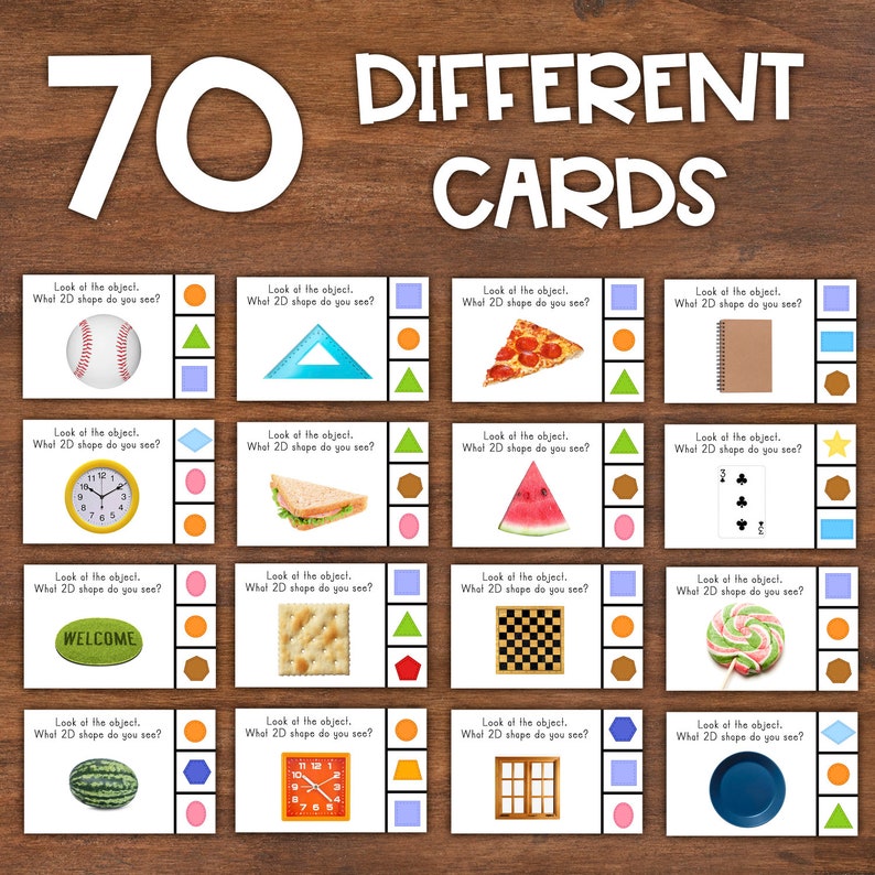 2D Shapes Recognizing Activity | Real Pictures | 2D and 3D Shapes ...