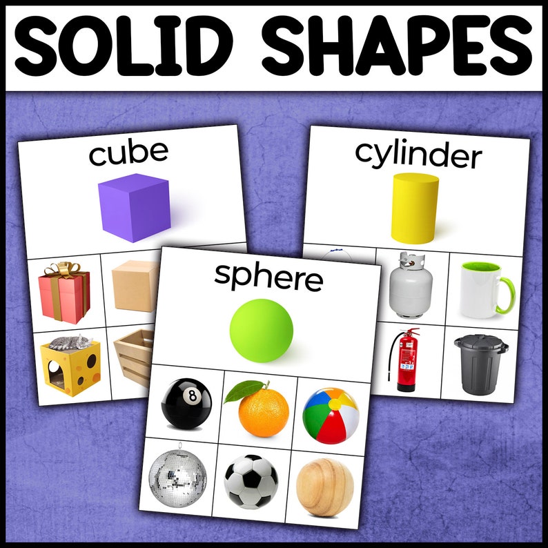 3D Geometric Solids and Shapes 3D Shapes Sorting Activity Shapes Flash ...