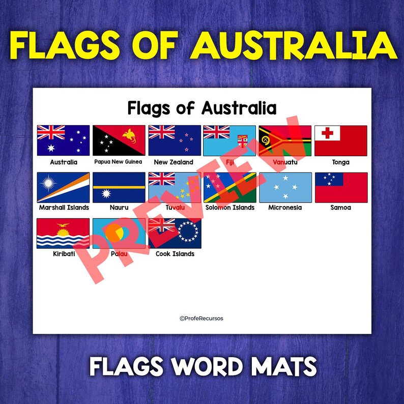 Map of Australia Political Map of Australia Flags of the Countries of ...