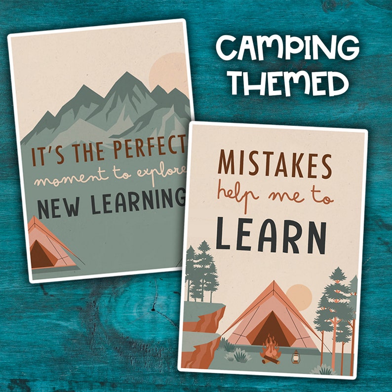 Motivational Posters | Themed Camping | Growth Mindset Posters ...