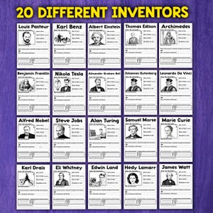 Famous Inventors and Scientists Research Project Activity | Inventors ...