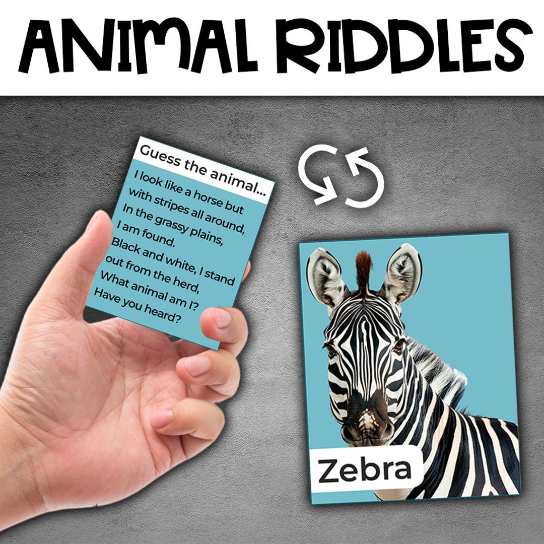 Animal Riddles for Kids Animal Games for Preschoolers Animal Games for ...