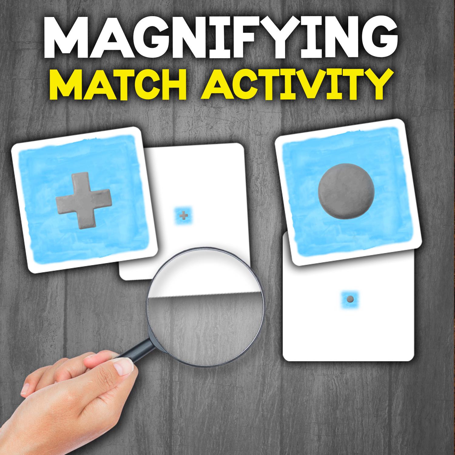 Magnifying Glass Activity | Shapes Visual Cards | Montessori Printable ...