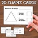 2D Shapes Cards | Side, Vertices, Corners, Edges | 2D Shapes Worksheets ...