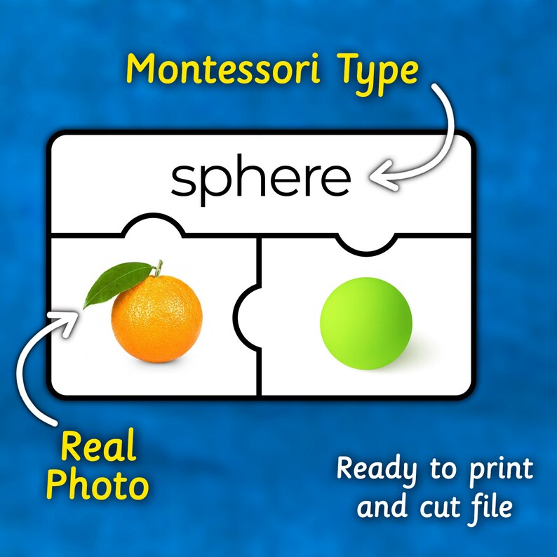 3D Shapes 3-part Puzzle | Geometric Solids 3D Shapes Puzzle Game ...