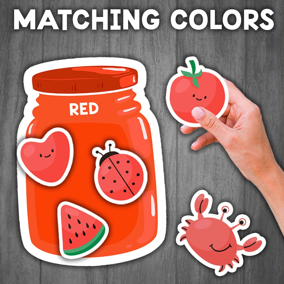 Color Sorting Activity Color Matching Activity | Learning Colors ...