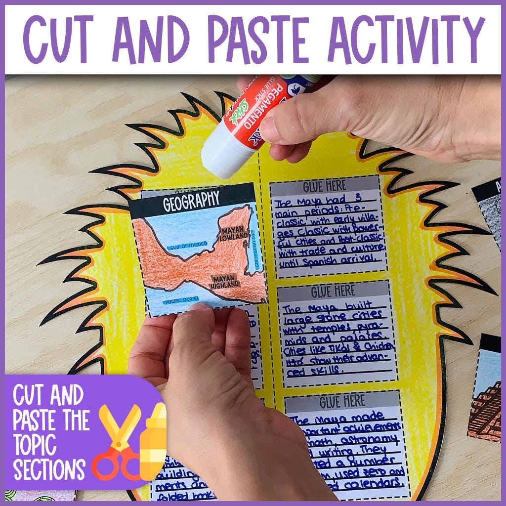 Ancient Mayan Project Craft Activity | Mayan Mask 3D Craftivity ...