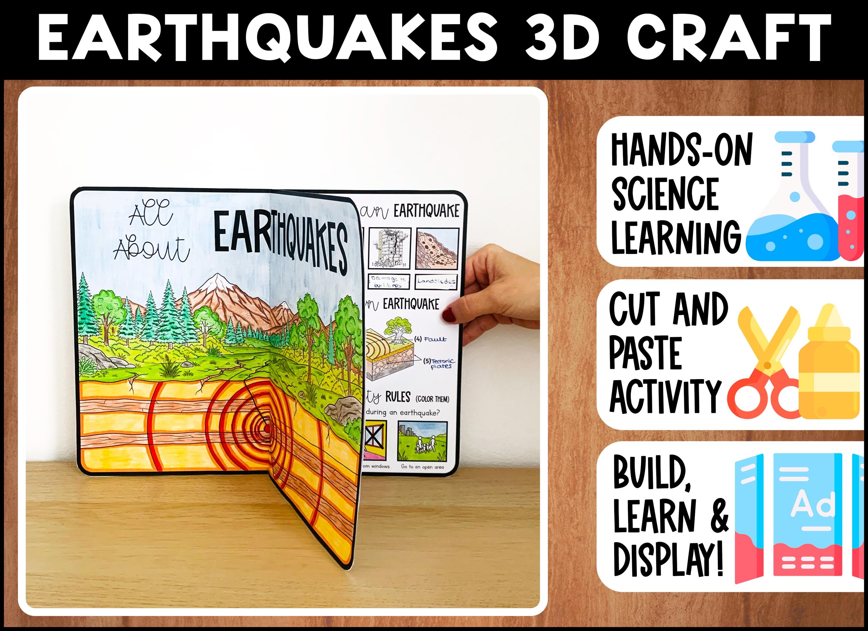 All About Earthquakes Project | Earthquakes 3D Craft Activity | Science ...