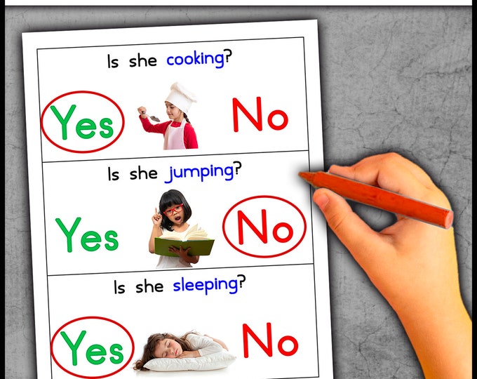 Action Verbs Worksheets Activities | Picture Cards for Autism | Special ...