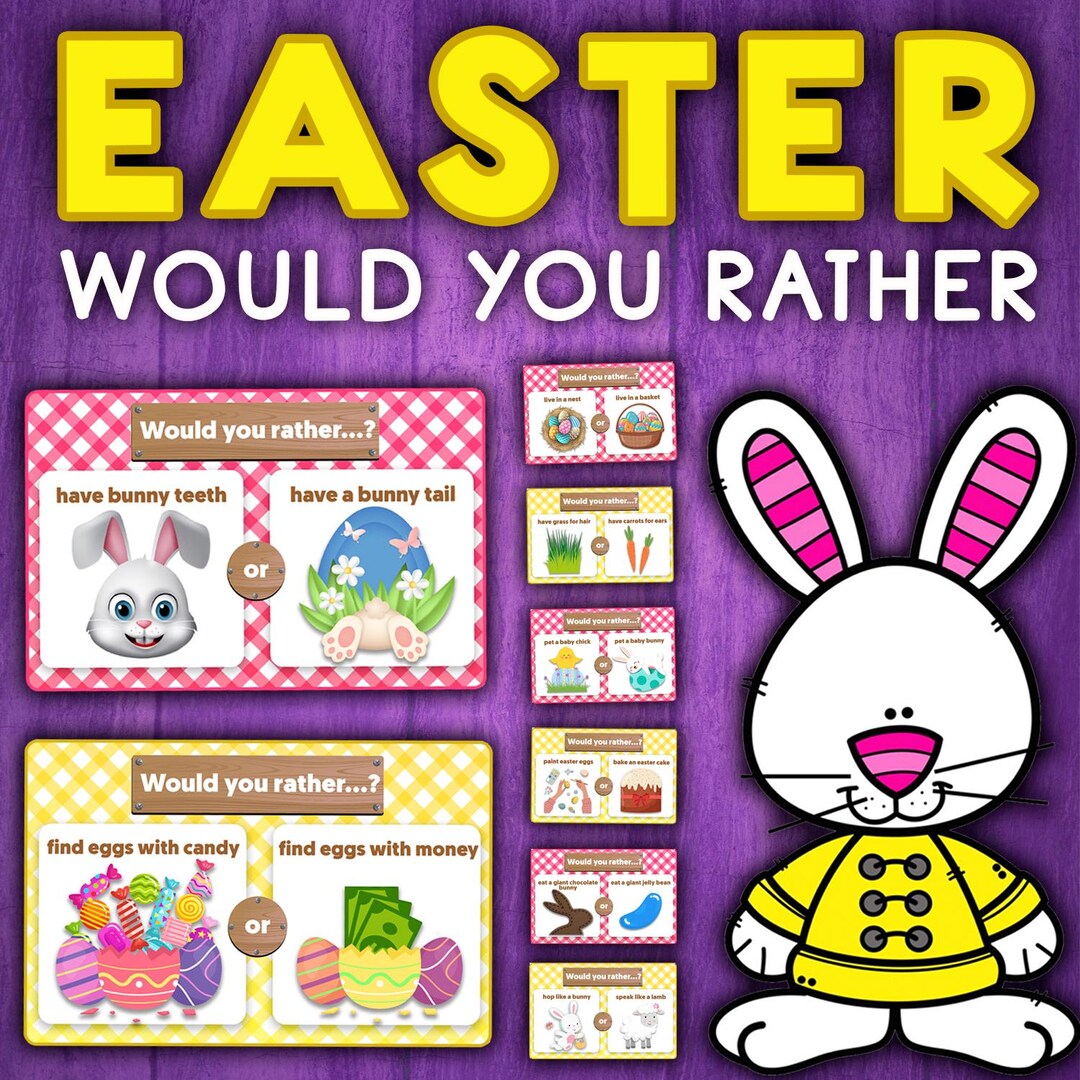 Easter Would You Rather Activity | Spring Break Themed Game | Easter ...