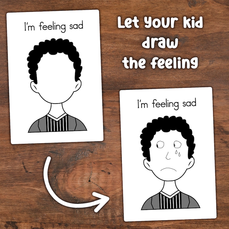 Emotions Coloring Pages for Kids / Social Emotional Learning / Emotions ...