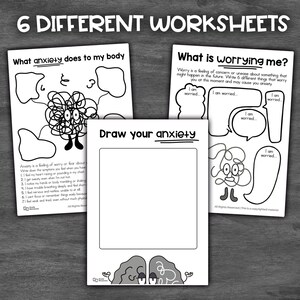 Anxiety Activity Pack How to Deal With Anxiety Kids Social Emotional ...