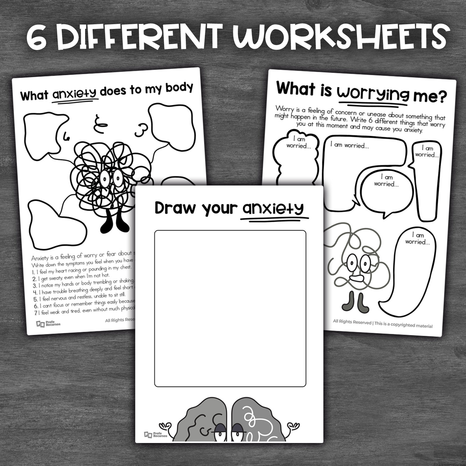 Anxiety Activity Pack How to Deal With Anxiety Kids Social Emotional ...