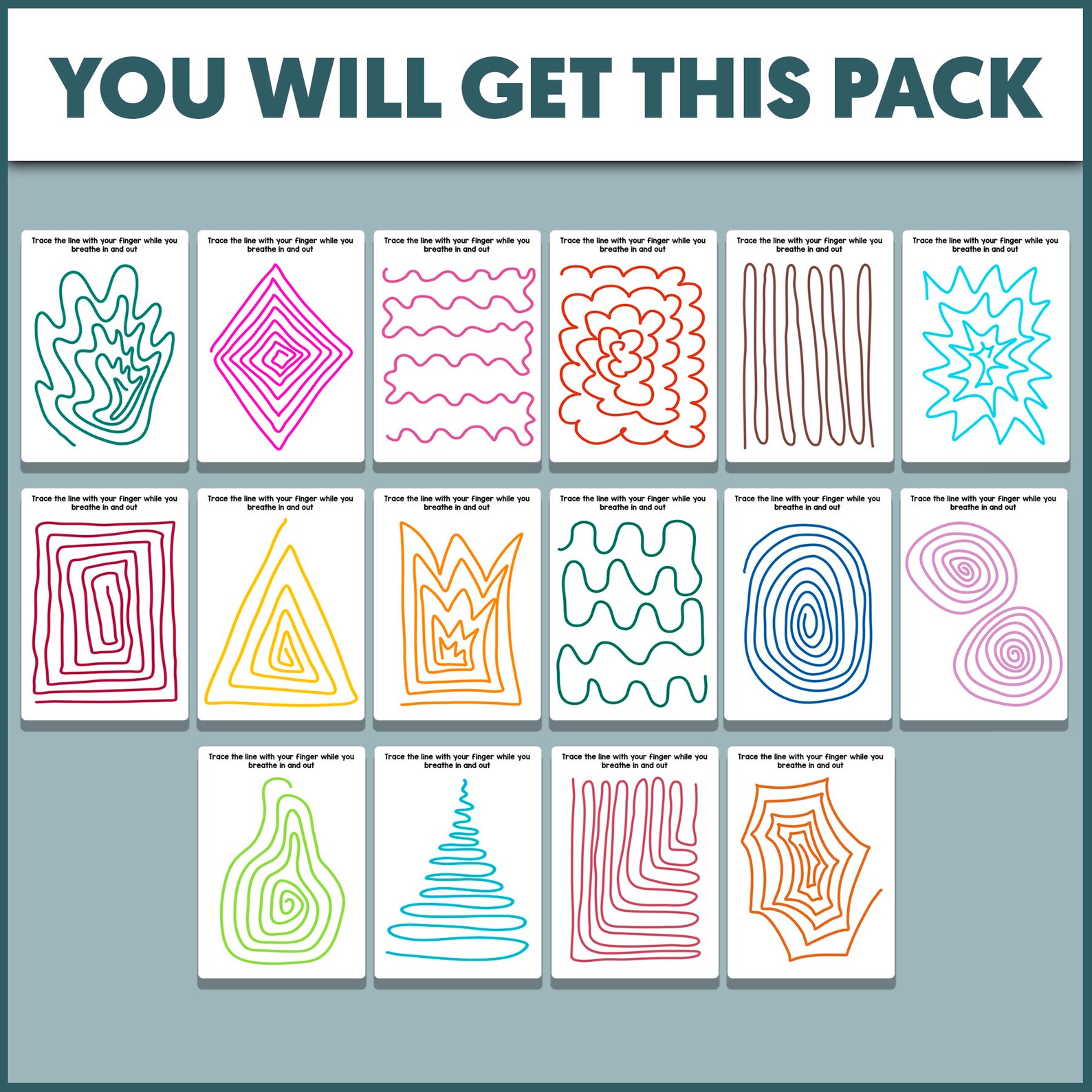 Calming Cards Classroom Calm Down Corner Calming Activities for ...