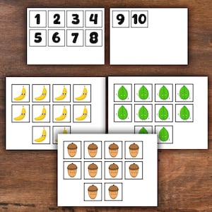 Numbers 1 to 10 | Counting and Matching Activity | Printable Montessori ...