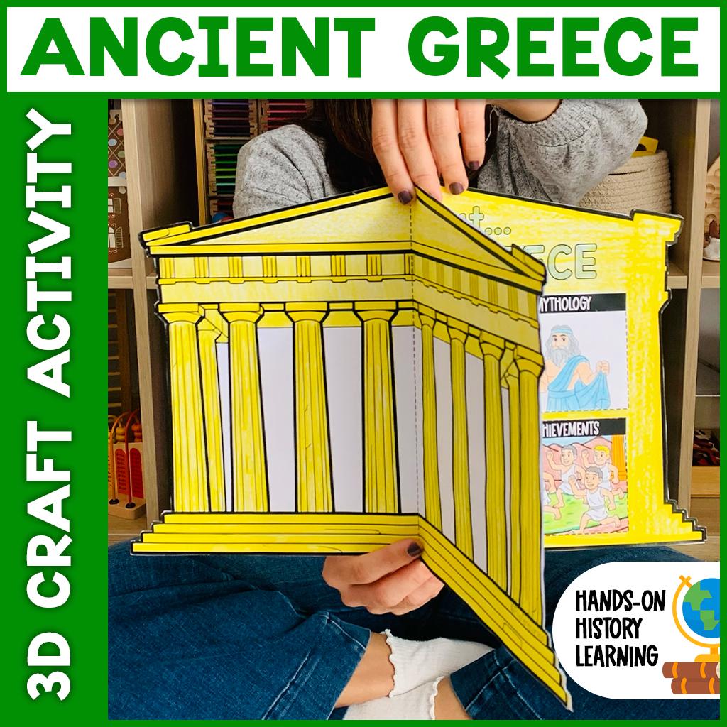 Ancient Greece Project Craft Activity | Parthenon 3D Craftivity ...