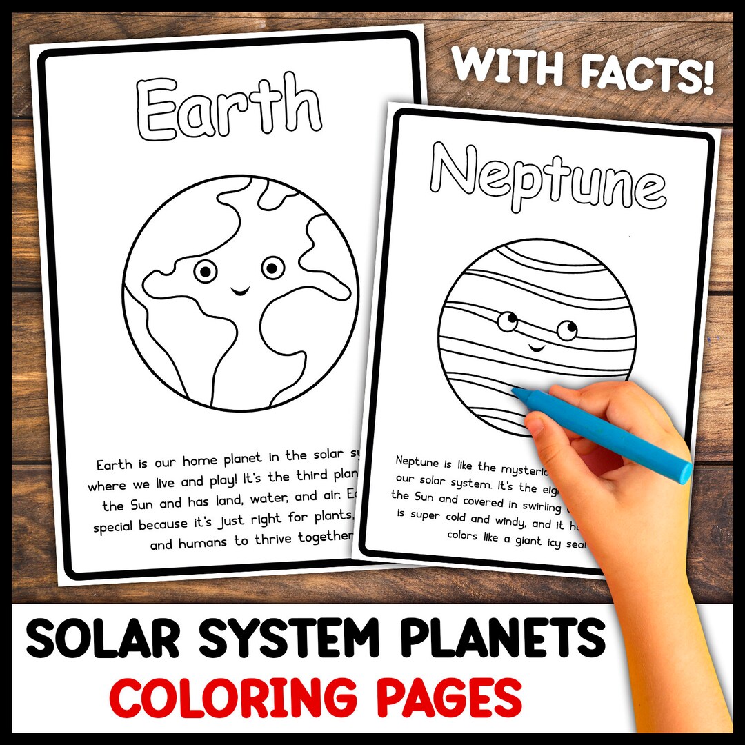Solar System Planets Coloring Pages | Description and Facts About ...