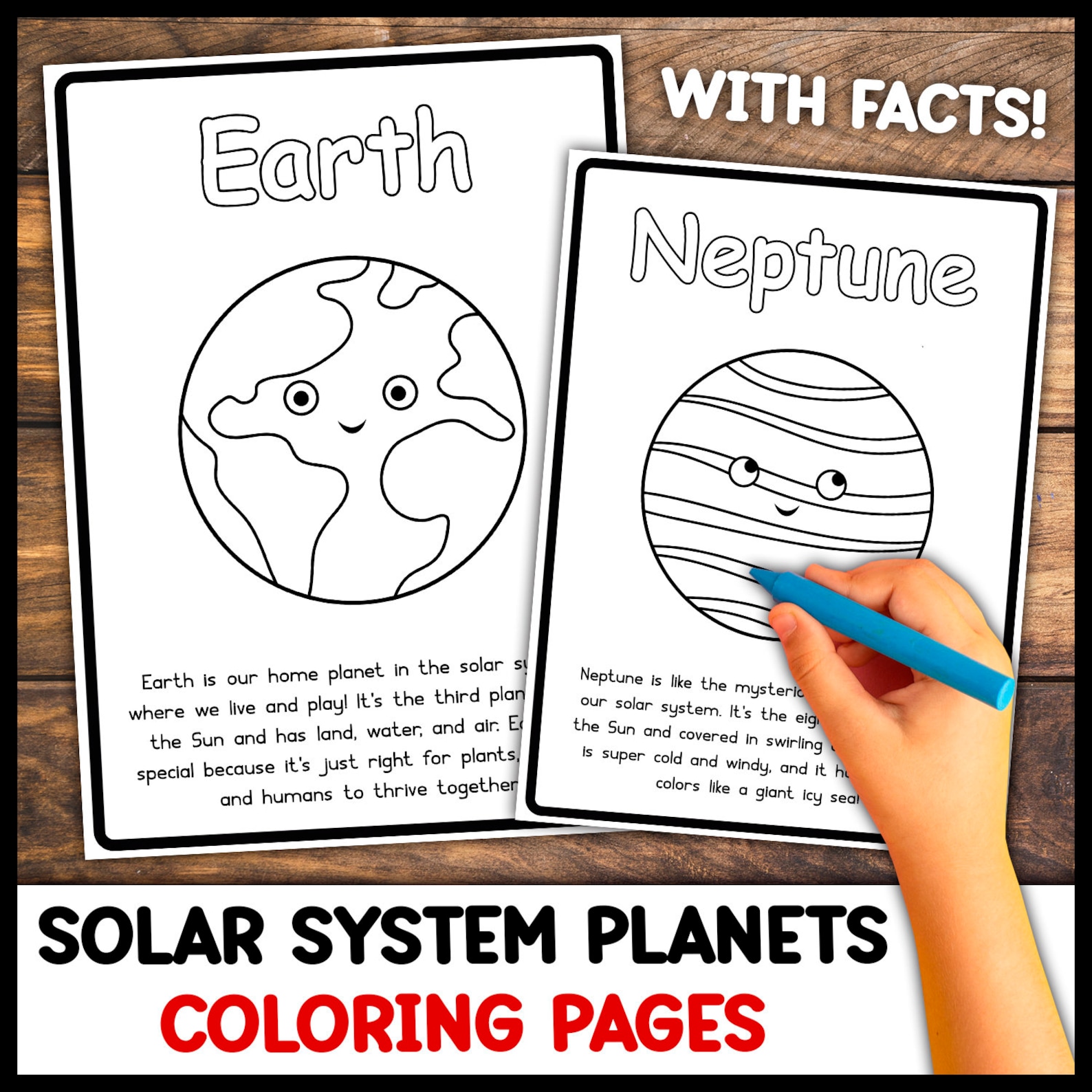 Solar System Planets Coloring Pages | Description and Facts About ...