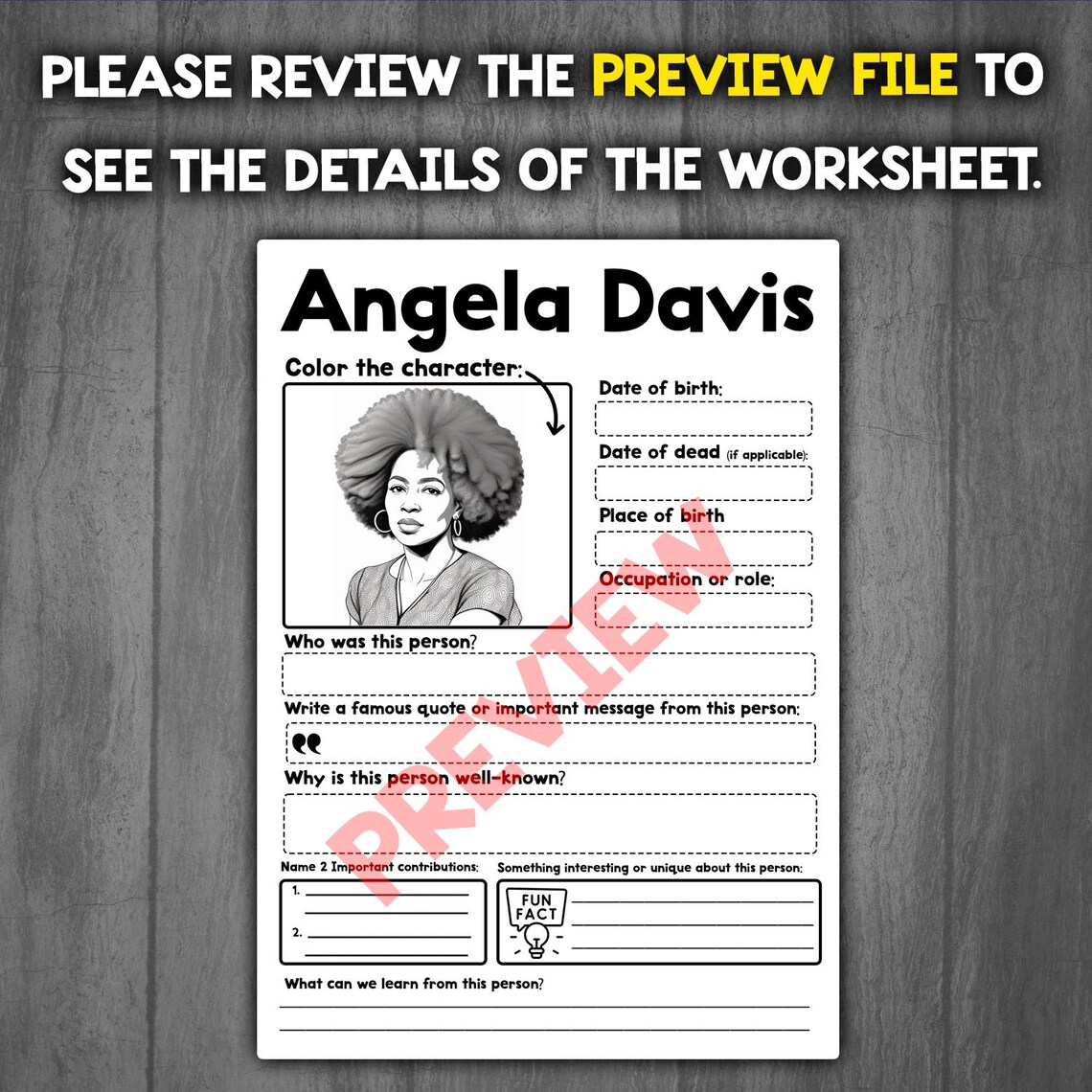 Civil Rights Movement Black Leaders Worksheets | Black History Month ...