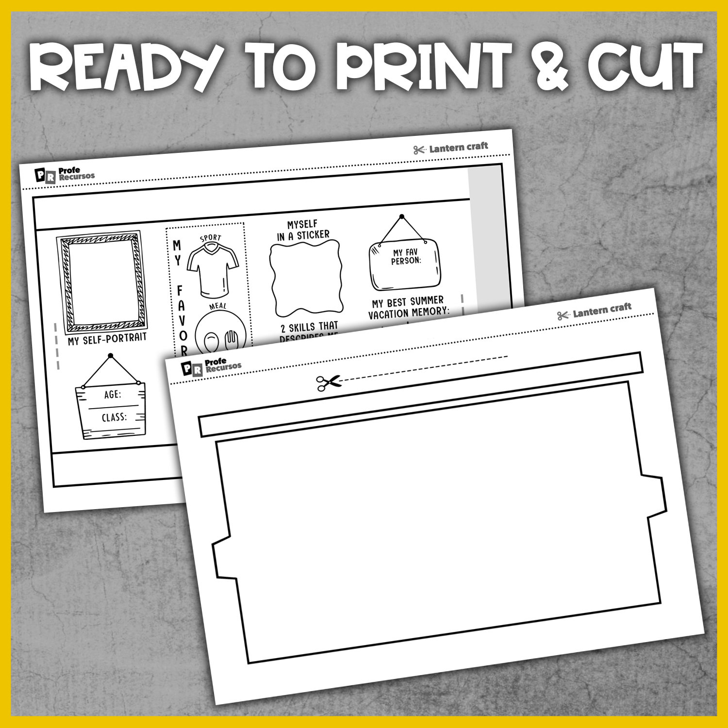 All About Me Craft Activity | Back to School First Day of School ...