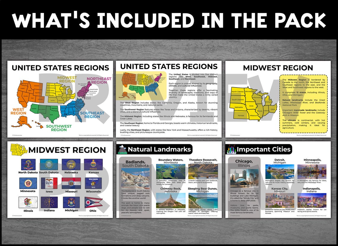The Midwest Region | Regions of the US | Geography Regions of the ...