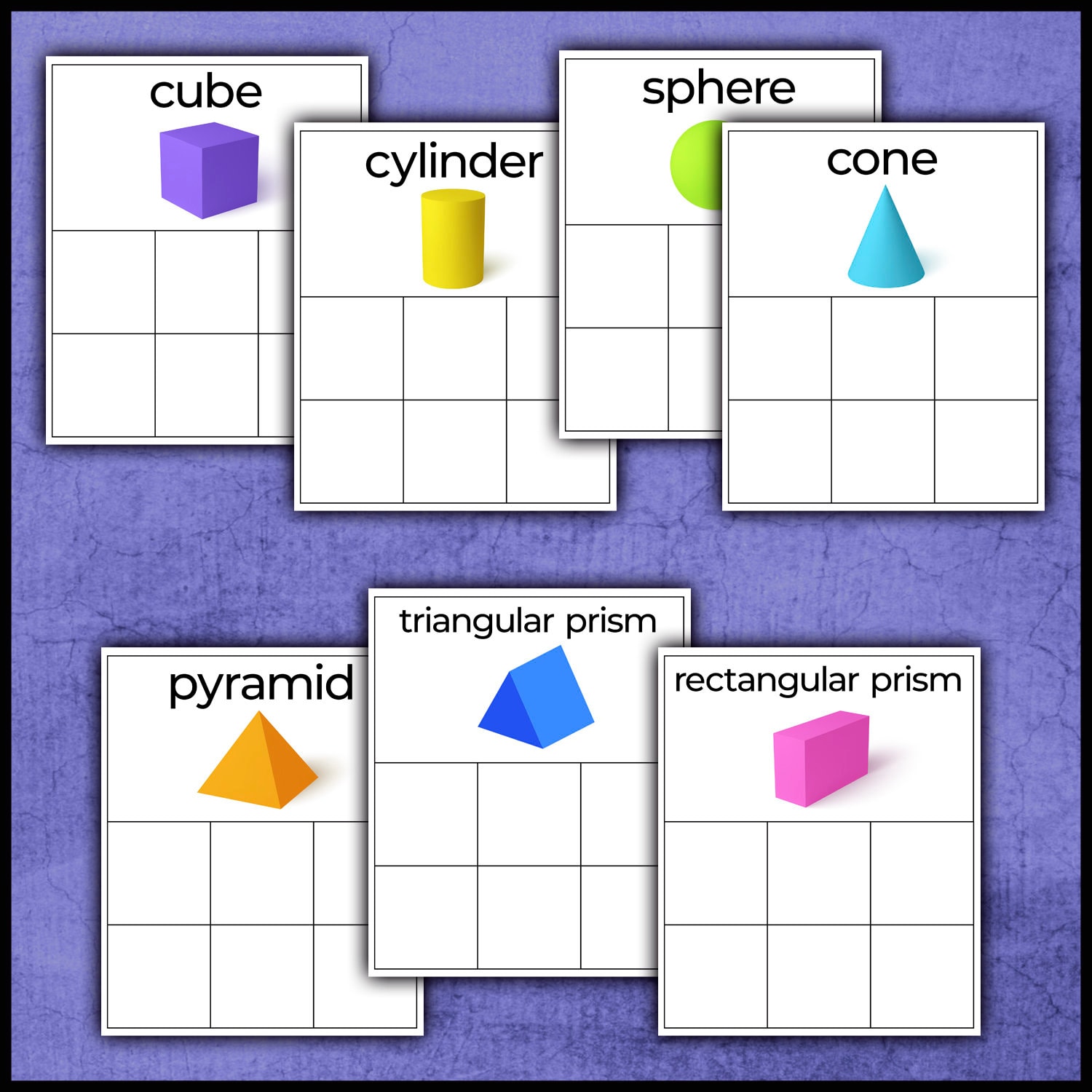 3D Geometric Solids and Shapes 3D Shapes Sorting Activity Shapes Flash ...