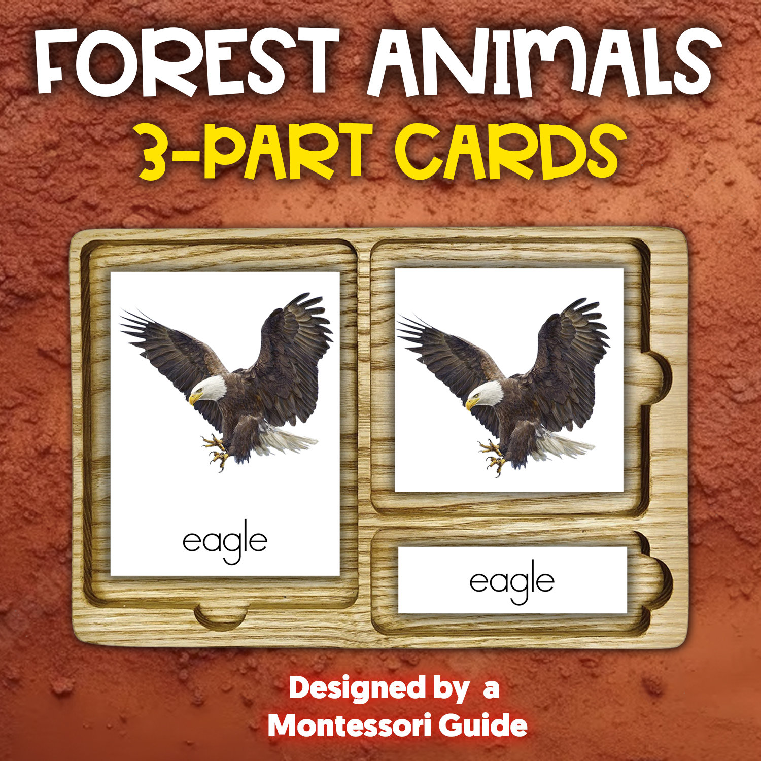 Forest Animals Flashcards | Montessori 3-part Cards | Forest Animals ...