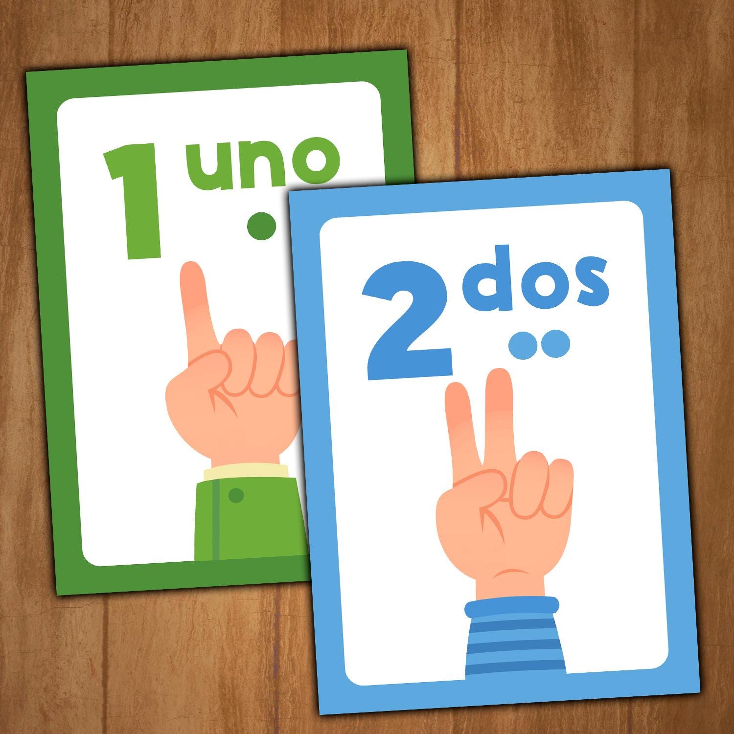 Spanish Numbers Flashcards 1 to 10 | Numbers in Spanish | Numbers Cards ...