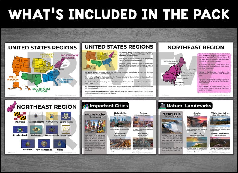 Northeast Region | Regions of the US | Geography 5 Regions of the ...