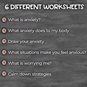 Anxiety Activity Pack How to Deal With Anxiety Kids Social Emotional ...