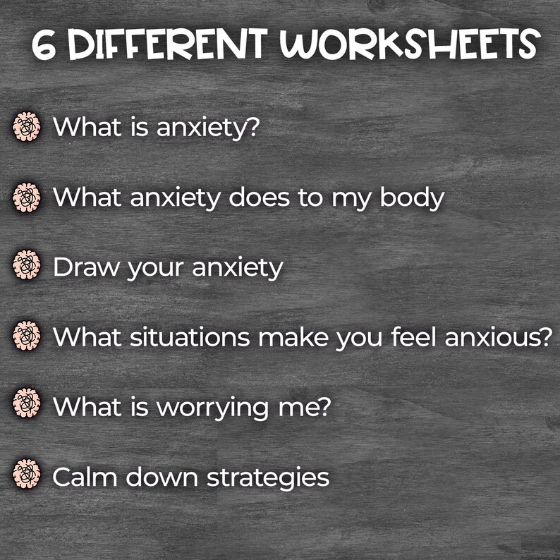 Anxiety Activity Pack How to Deal With Anxiety Kids Social Emotional ...