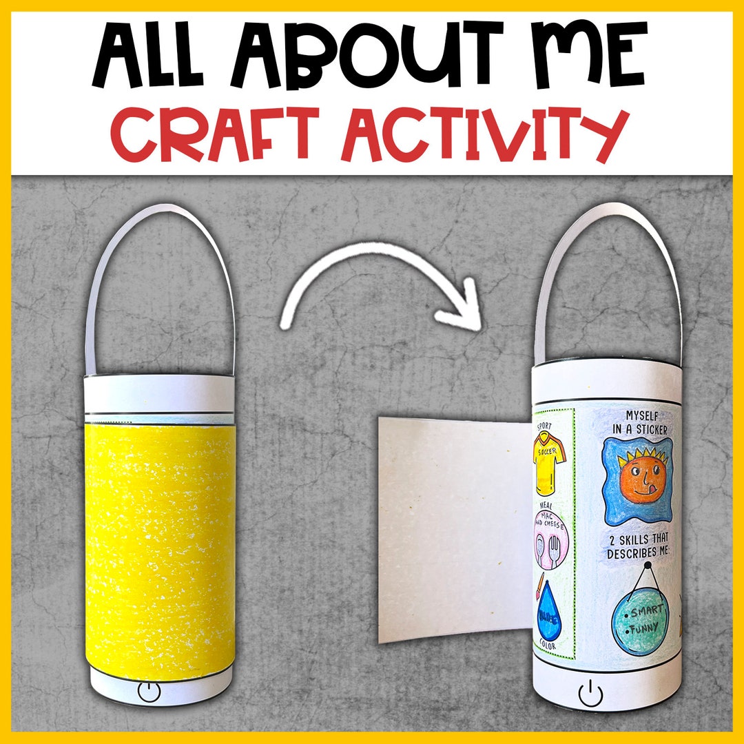 All About Me Craft Activity | Back to School First Day of School ...