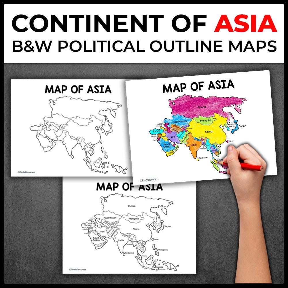 World Continents Blank Maps Outline Maps of the World Continents ...