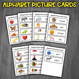 Alphabet Picture Cards | REAL PICTURES | Alphabet Cards Beginning ...