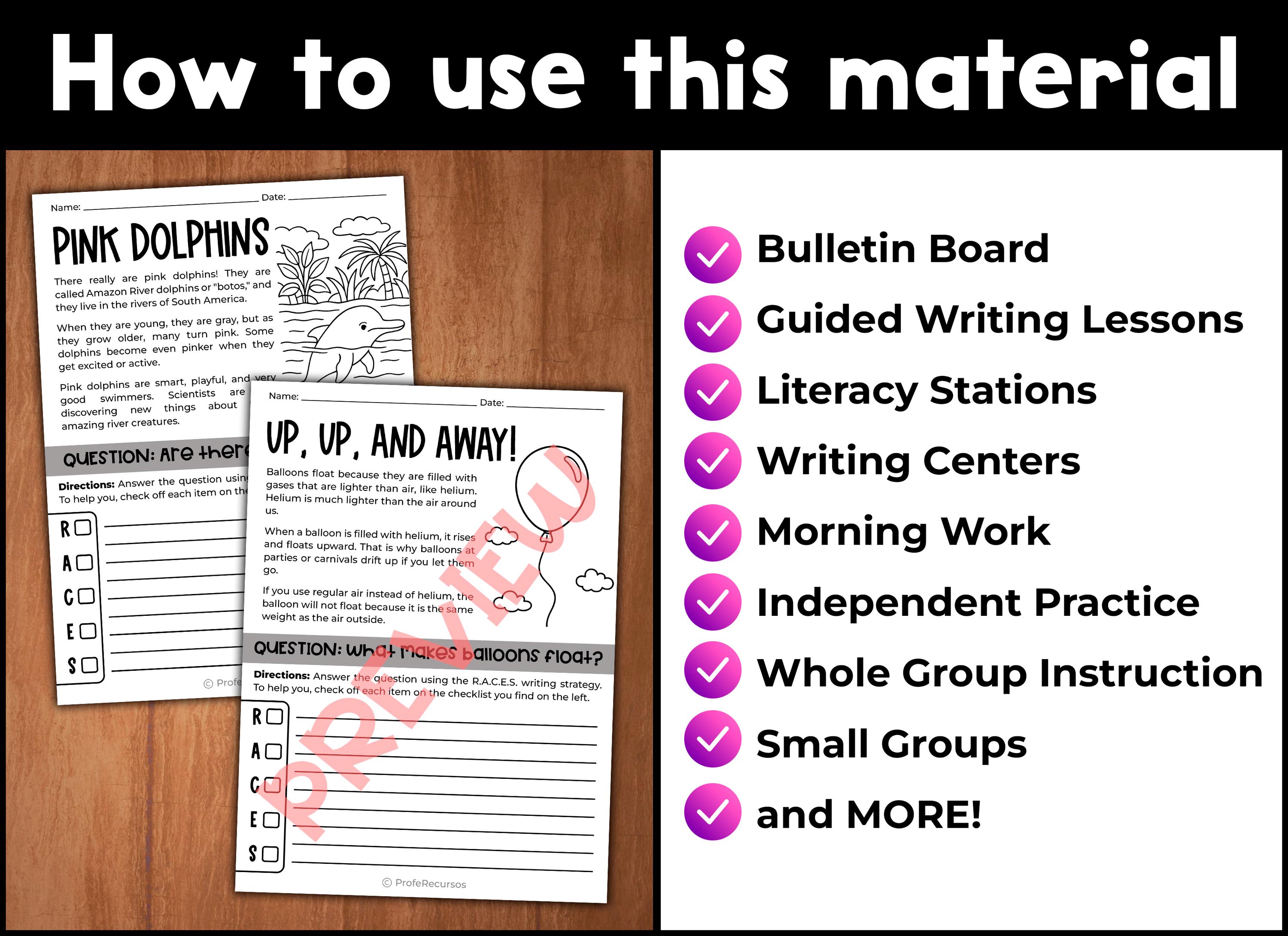 RACES Strategy Practice | Writing Activities | Text Evidence Reading ...