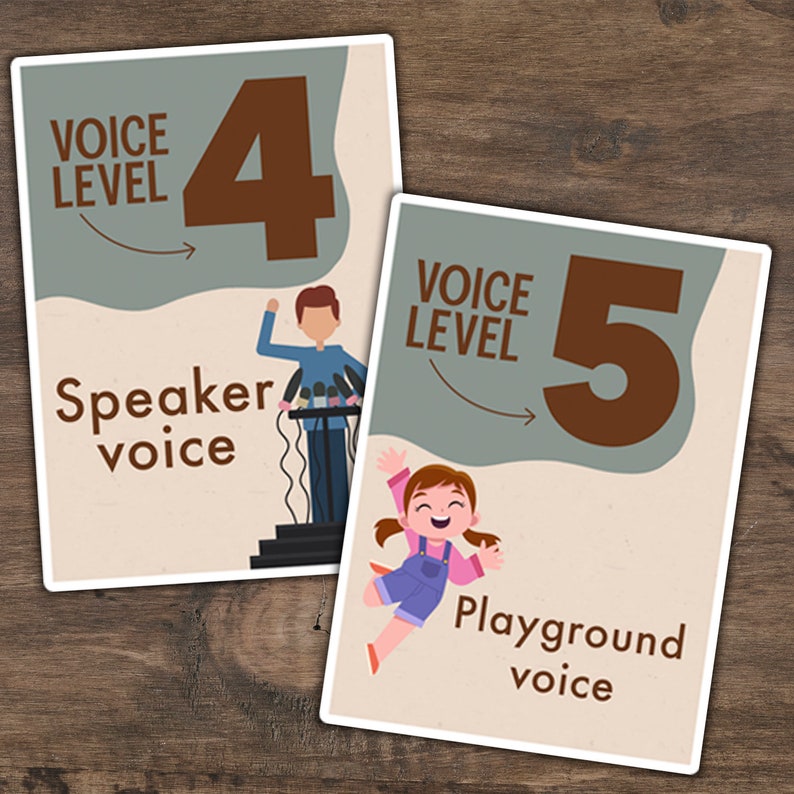 Voice Levels Chart Noise Level Posters Behavior Management Back to ...
