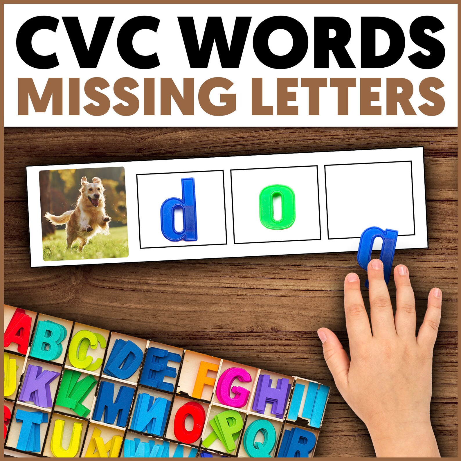CVC Words and Phonics CVC Words Activity for Prek CVC Words Cards 3 ...