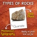 Types of Rocks Montessori 3-PART Cards | Types of Rocks Flashcards ...