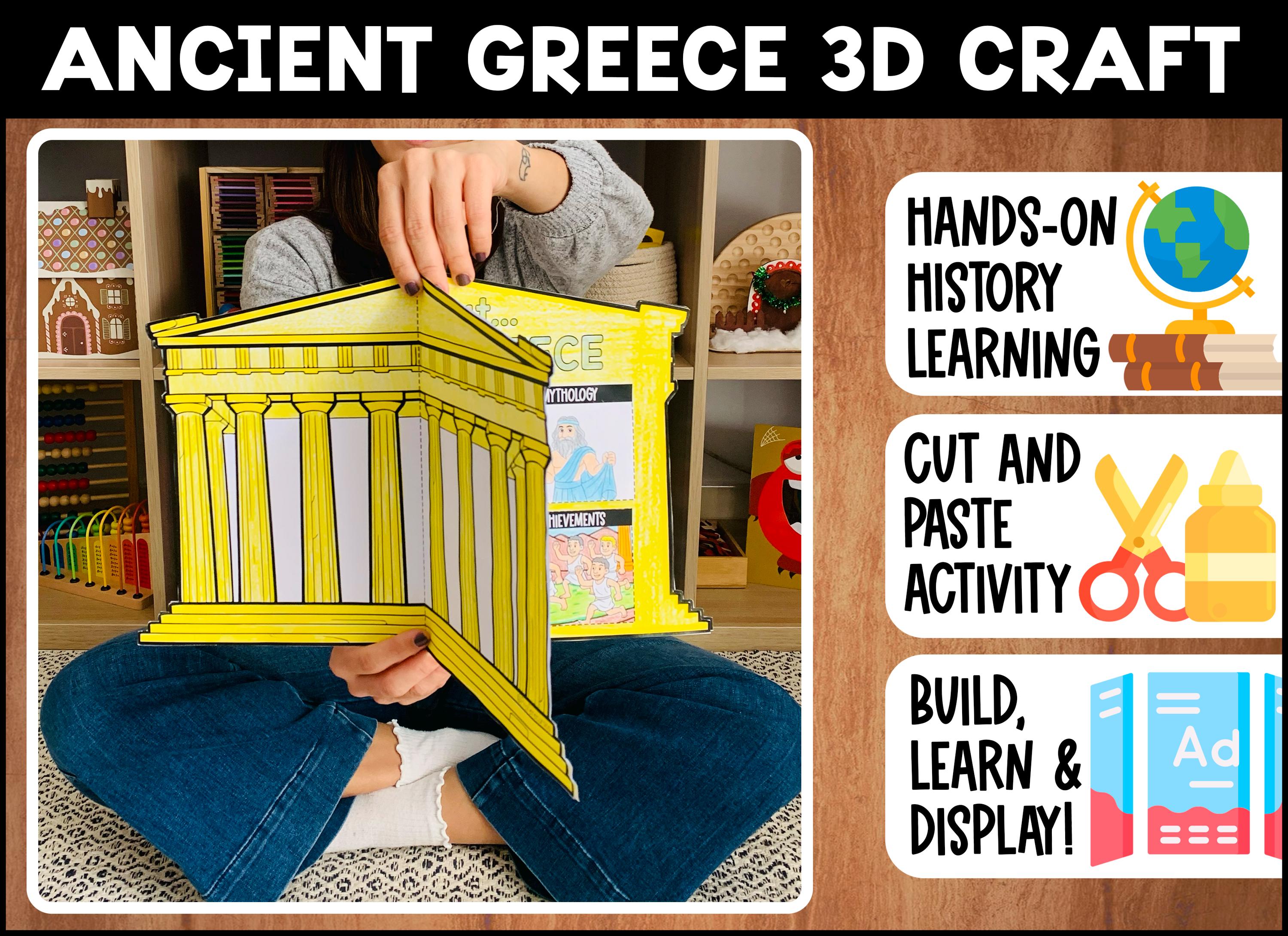 Ancient Greece Project Craft Activity | Parthenon 3D Craftivity ...