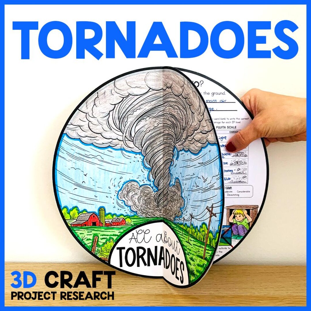 TORNADOES Project Activity | All About Tornadoes 3D Craft | Natural ...