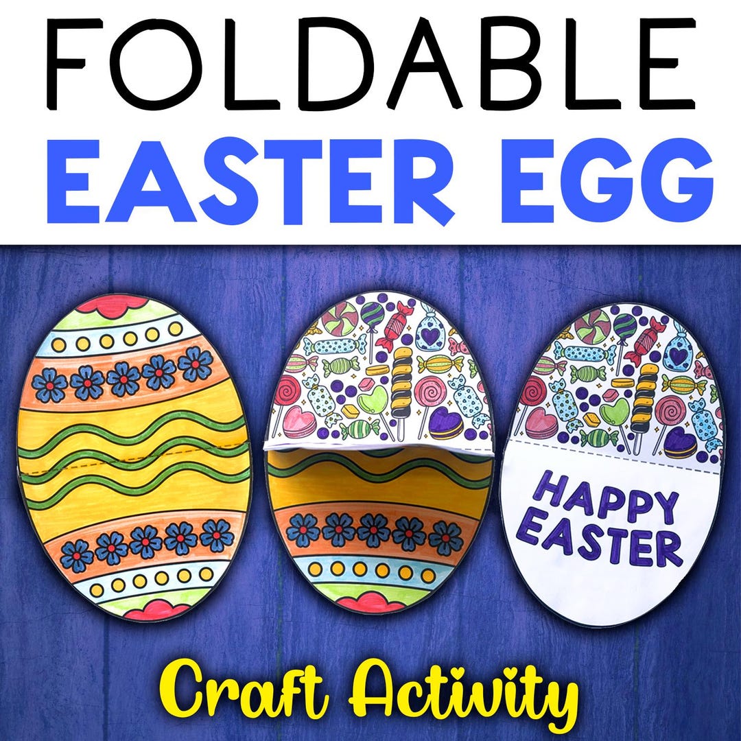 Spring Easter Egg Craft Activity | Happy Easter Paper Craft Egg ...