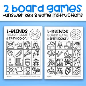 Beginning Blends Board Games Reading and Phonics Homeschooling Reading ...
