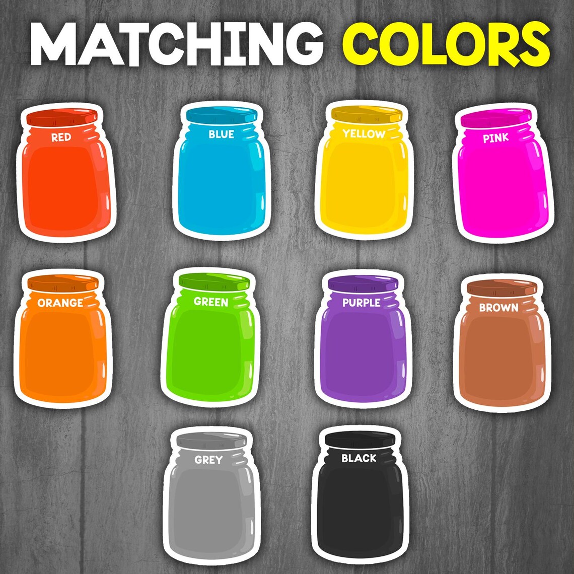 Color Sorting Activity Color Matching Activity | Learning Colors ...