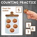 Cookies Counting Activity for Preschool | Montessori Math Activity ...