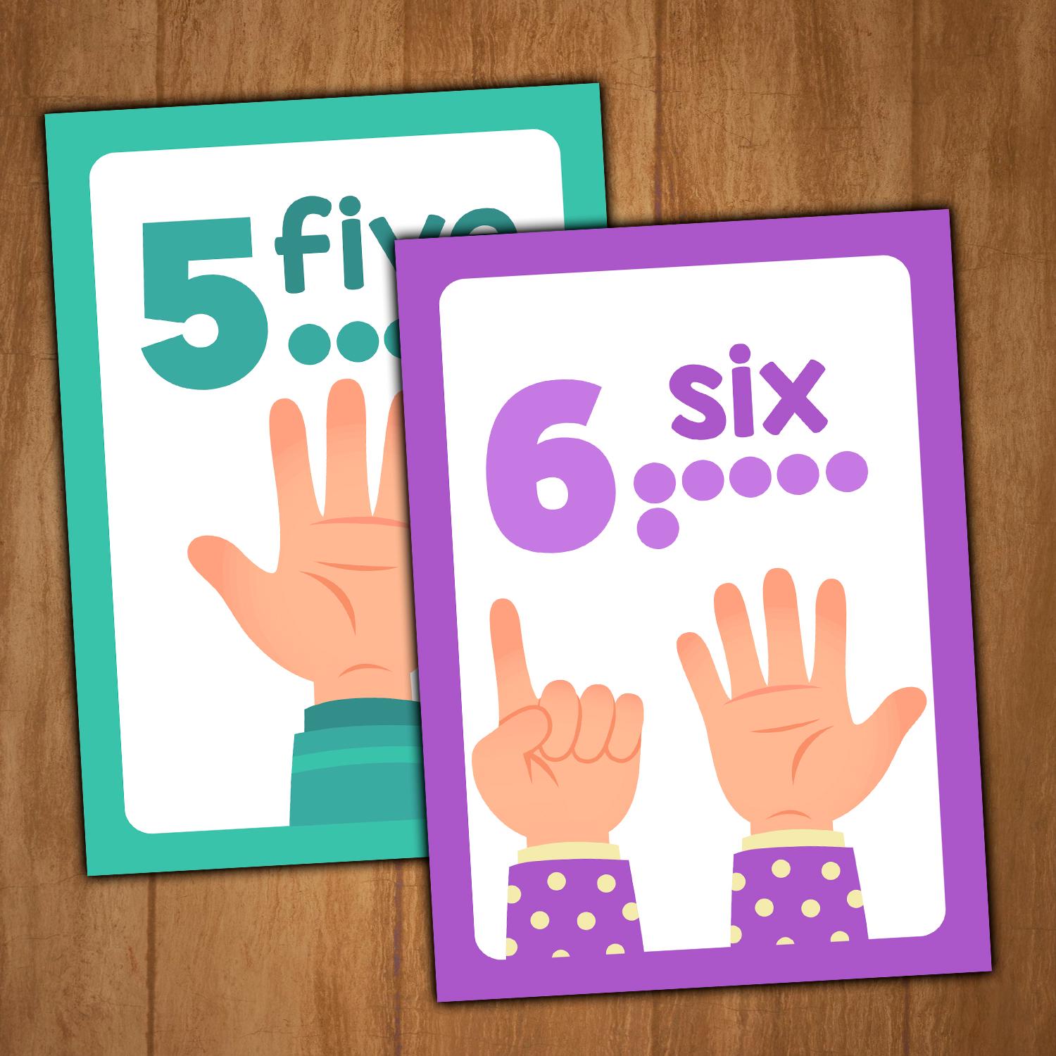 Number Flashcards 1-10, Number Cards, Learn to Count, Numbers 1-10 ...