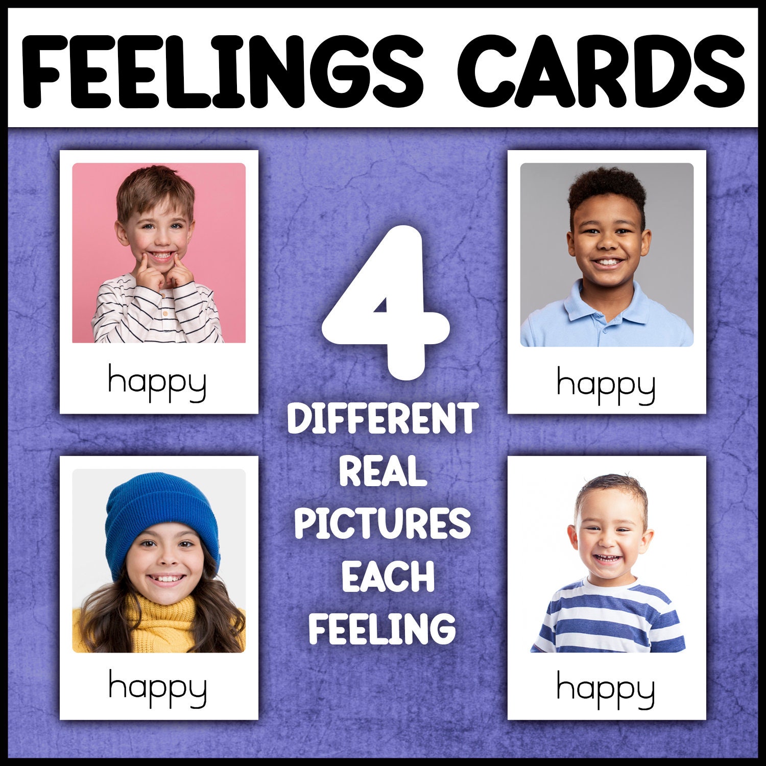 Feelings & Emotions Flashcards | Autism Cards Special Education | 3 ...