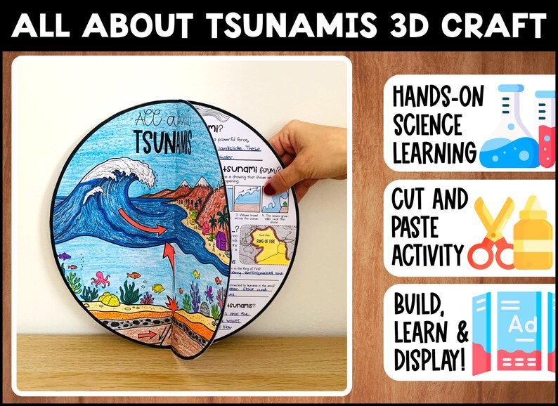All About Tsunamis Hands-on Activity Project | Natural Disasters ...