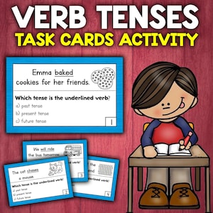 Past Present Future Tense Worksheet - Etsy