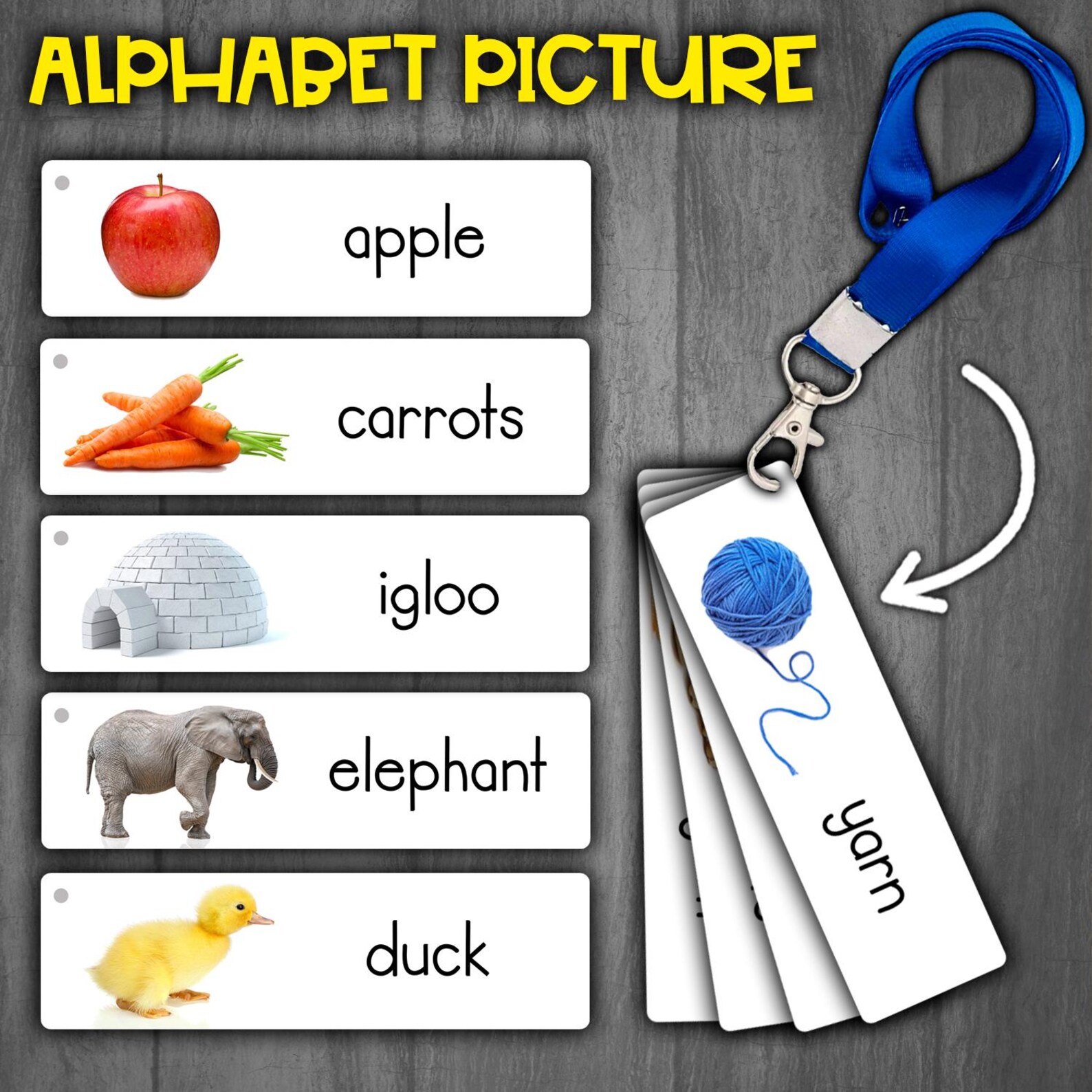 Alphabet Picture Cards | REAL PICTURES | Alphabet Cards Beginning ...