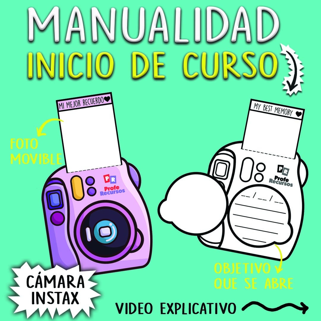 Camera Craft, Instax Camera Craft, Back to School Craft, Easy Craft ...